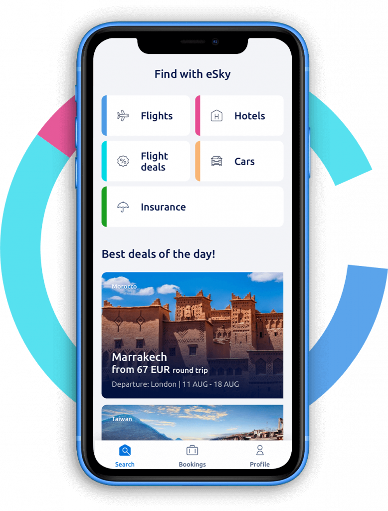 Travel App (iOS, Android) - Cheap Flights, Hotels, Cars - eSky.com ...